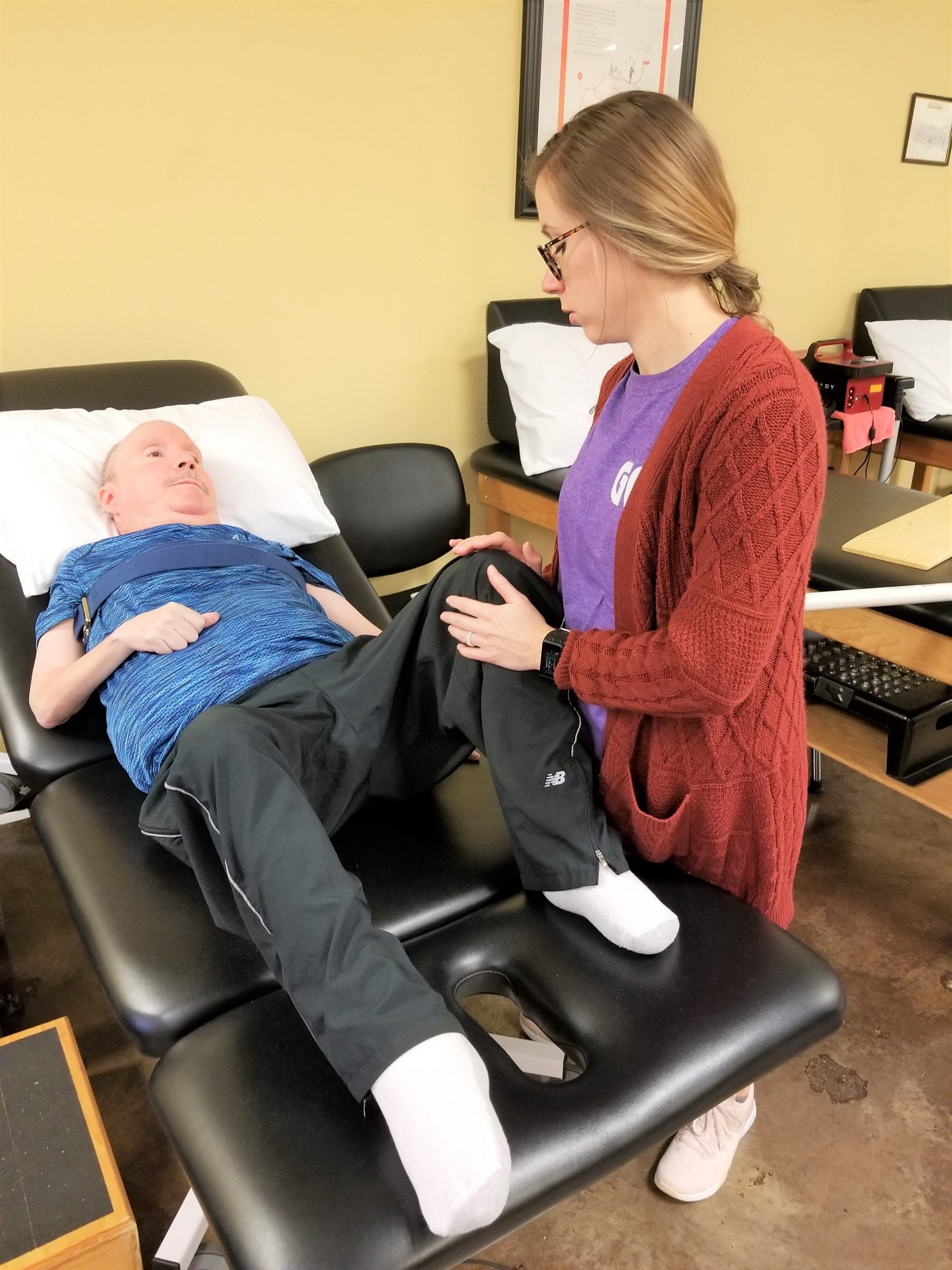 Assisted Bridge Exercise Along With Hip Abductor And Adductor Muscle ...